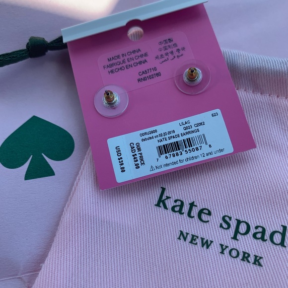 kate spade | Jewelry | Kate Spade Lilac Gumdrop Earrings | Poshmark